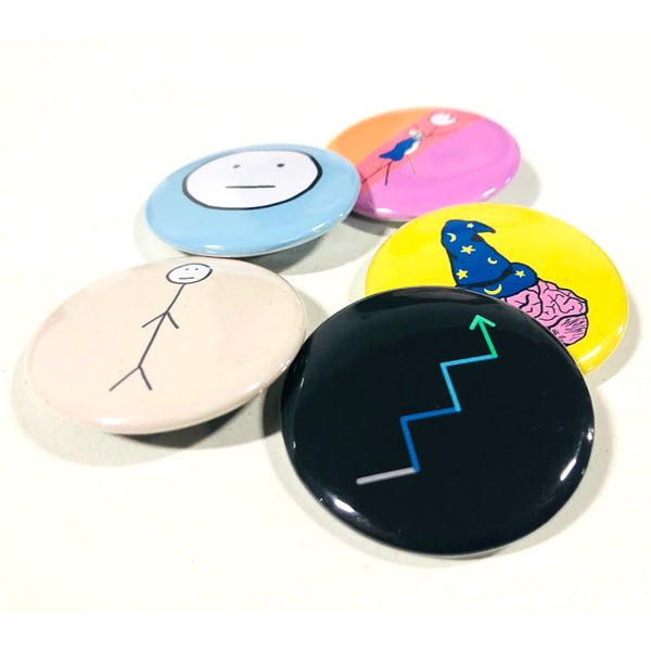 Posts Buttons (5-Pack) - Wait But Why Store